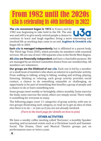 u3a brochure 20211018 - Aughton Ormskirk U3A - Page 2 | Flip PDF Online ...
