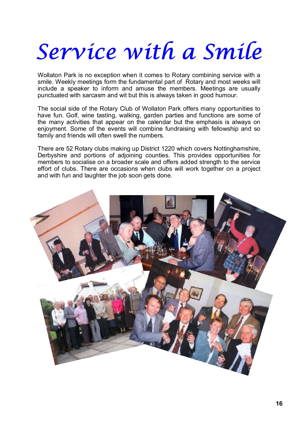 Wollaton Park Rotary Silver Jubilee brochure - David Pedlar - Page 16 ...