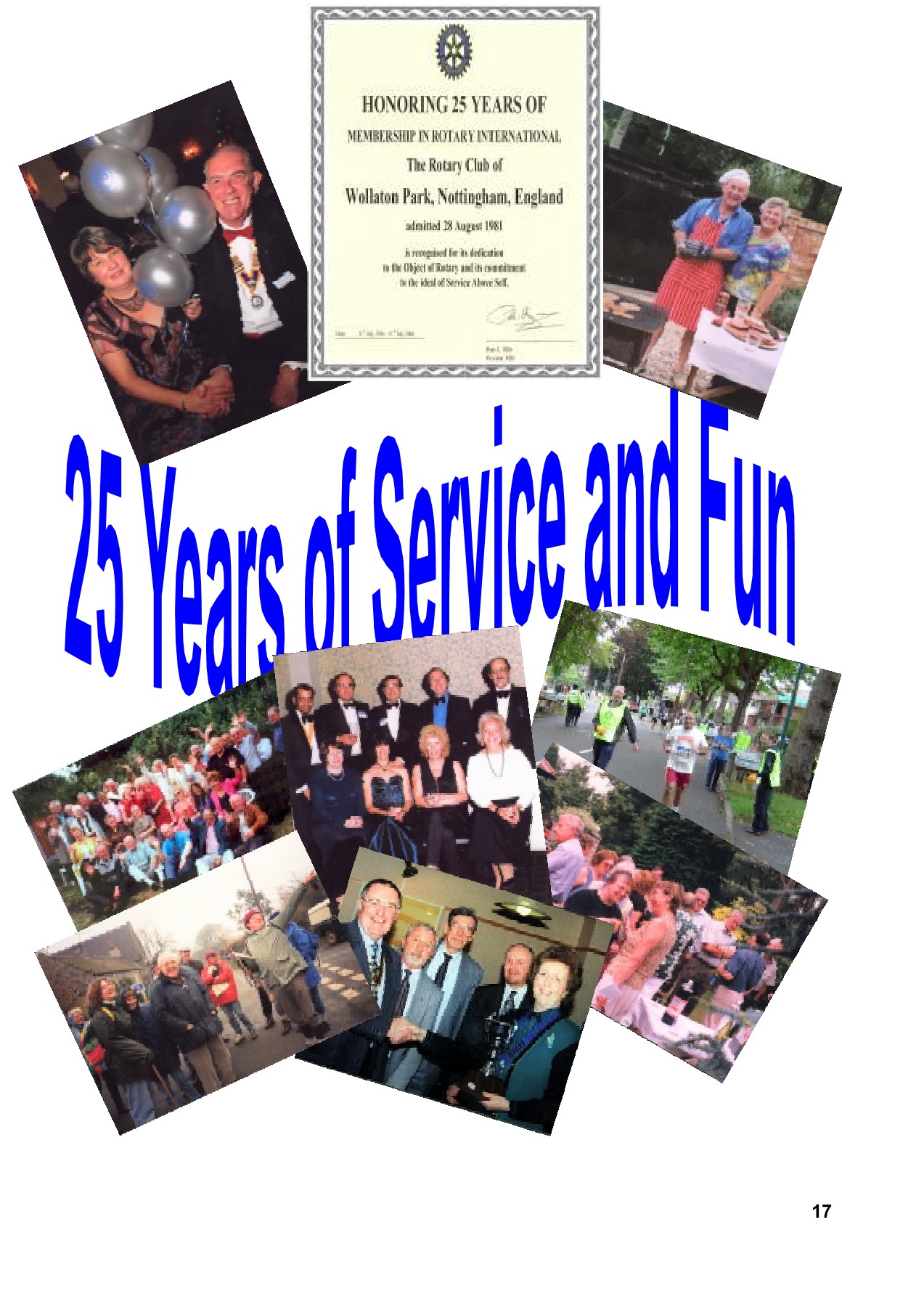 Wollaton Park Rotary Silver Jubilee brochure - David Pedlar - Page 17 ...