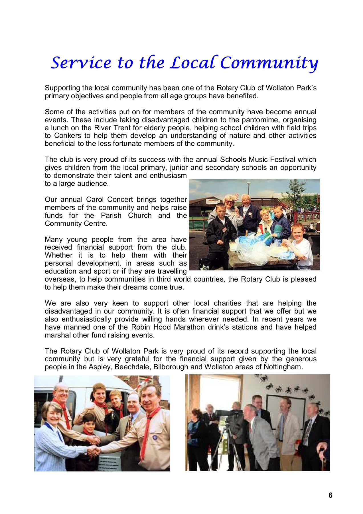 Wollaton Park Rotary Silver Jubilee brochure - David Pedlar - Page 6 ...