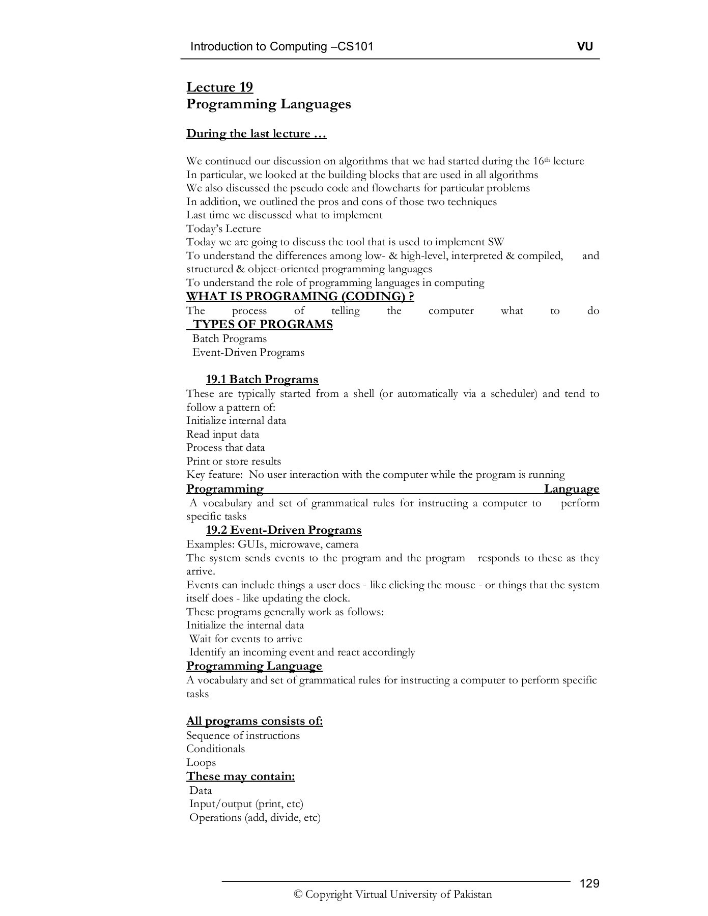 CS101_Handouts1-45 - atif - Page 129 | Flip PDF Online | PubHTML5