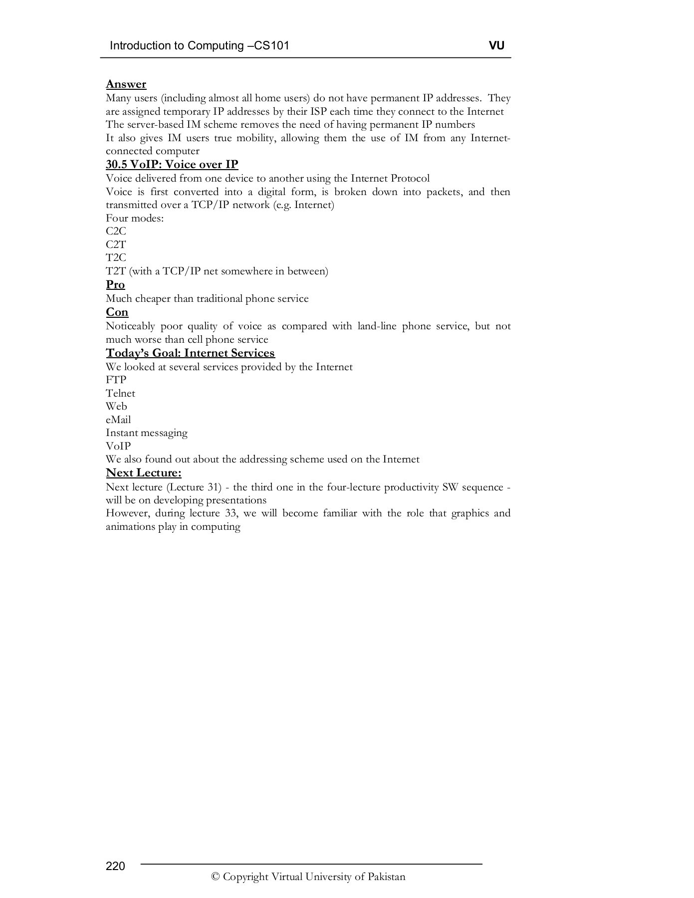 CS101_Handouts1-45 - atif - Page 220 | Flip PDF Online | PubHTML5