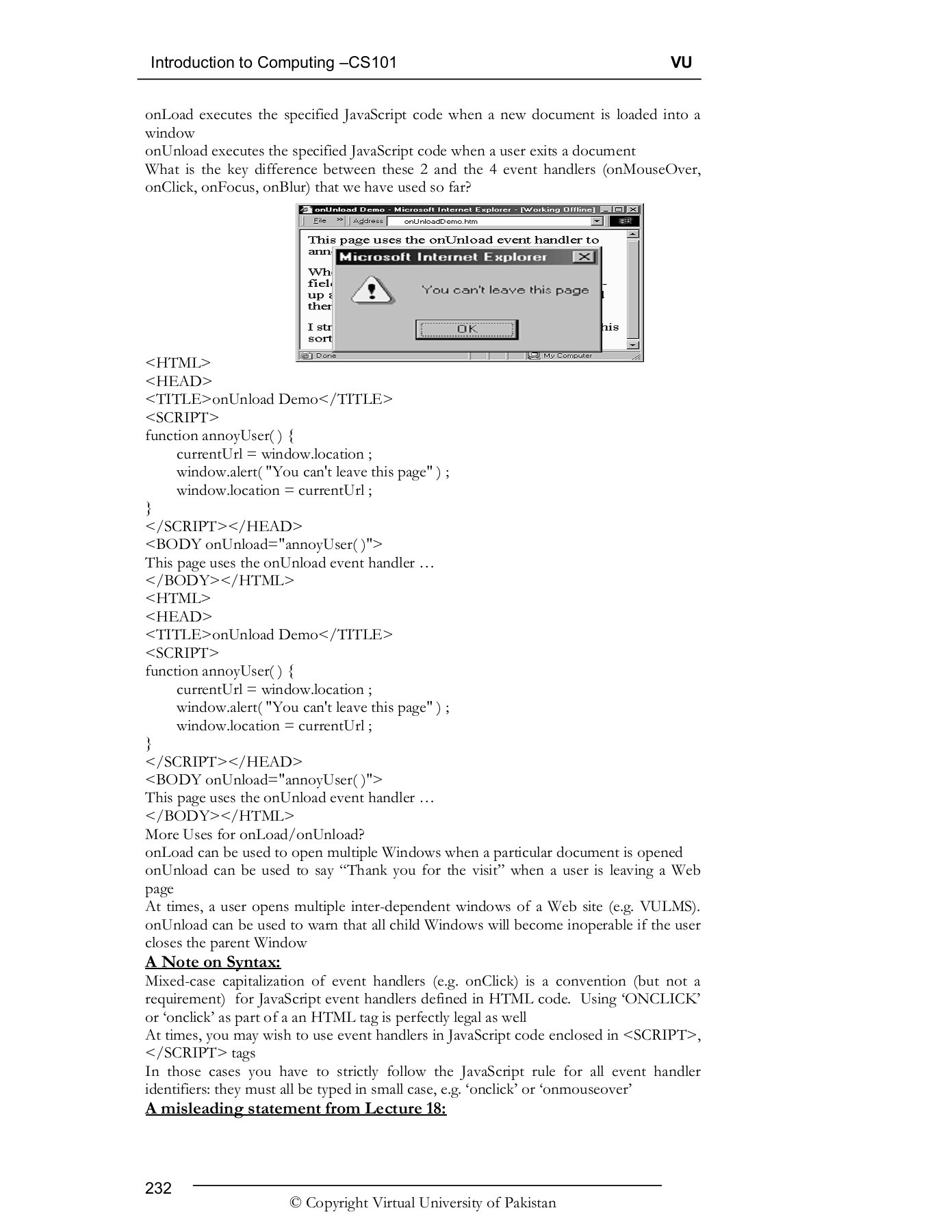 CS101_Handouts1-45 - atif - Page 232 | Flip PDF Online | PubHTML5