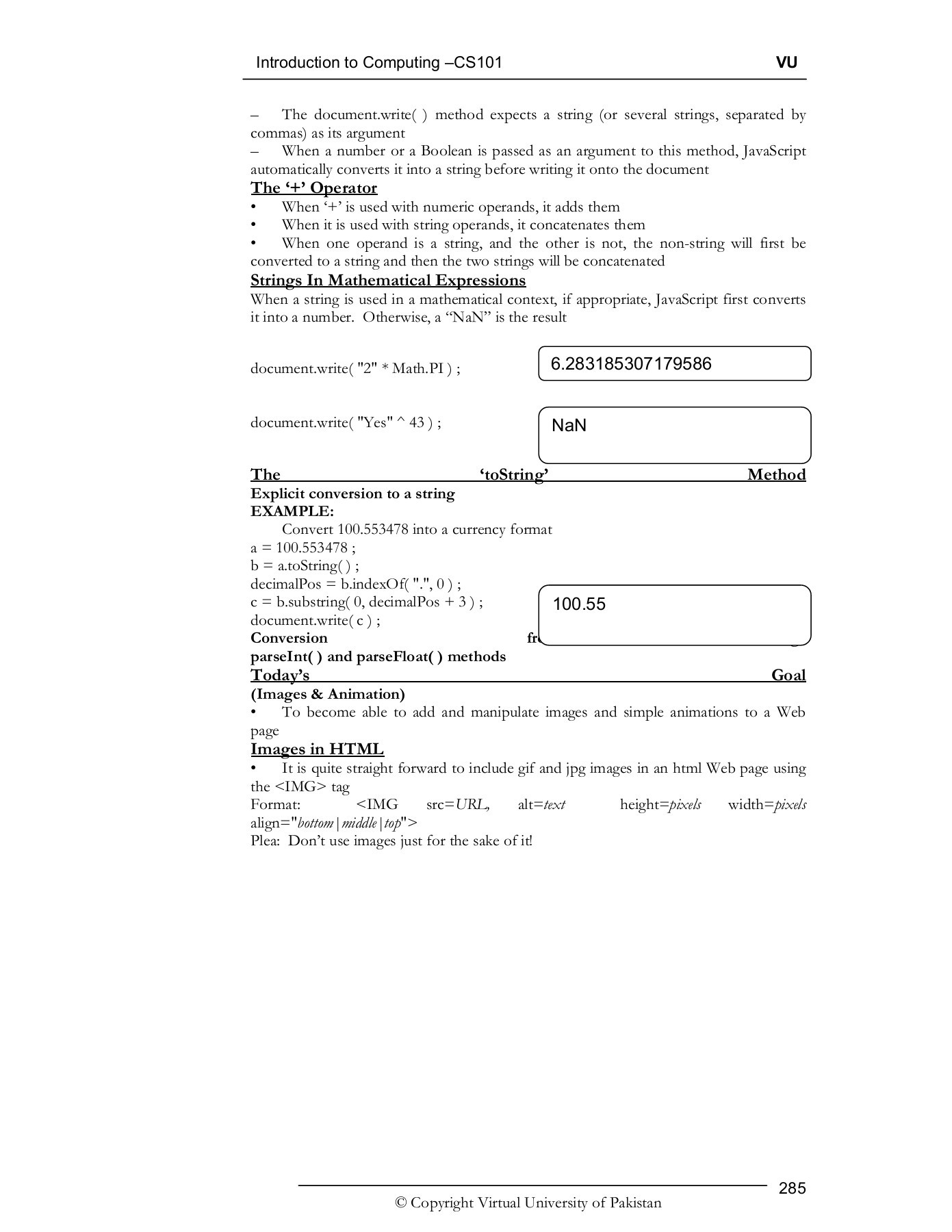 CS101_Handouts1-45 - atif - Page 285 | Flip PDF Online | PubHTML5