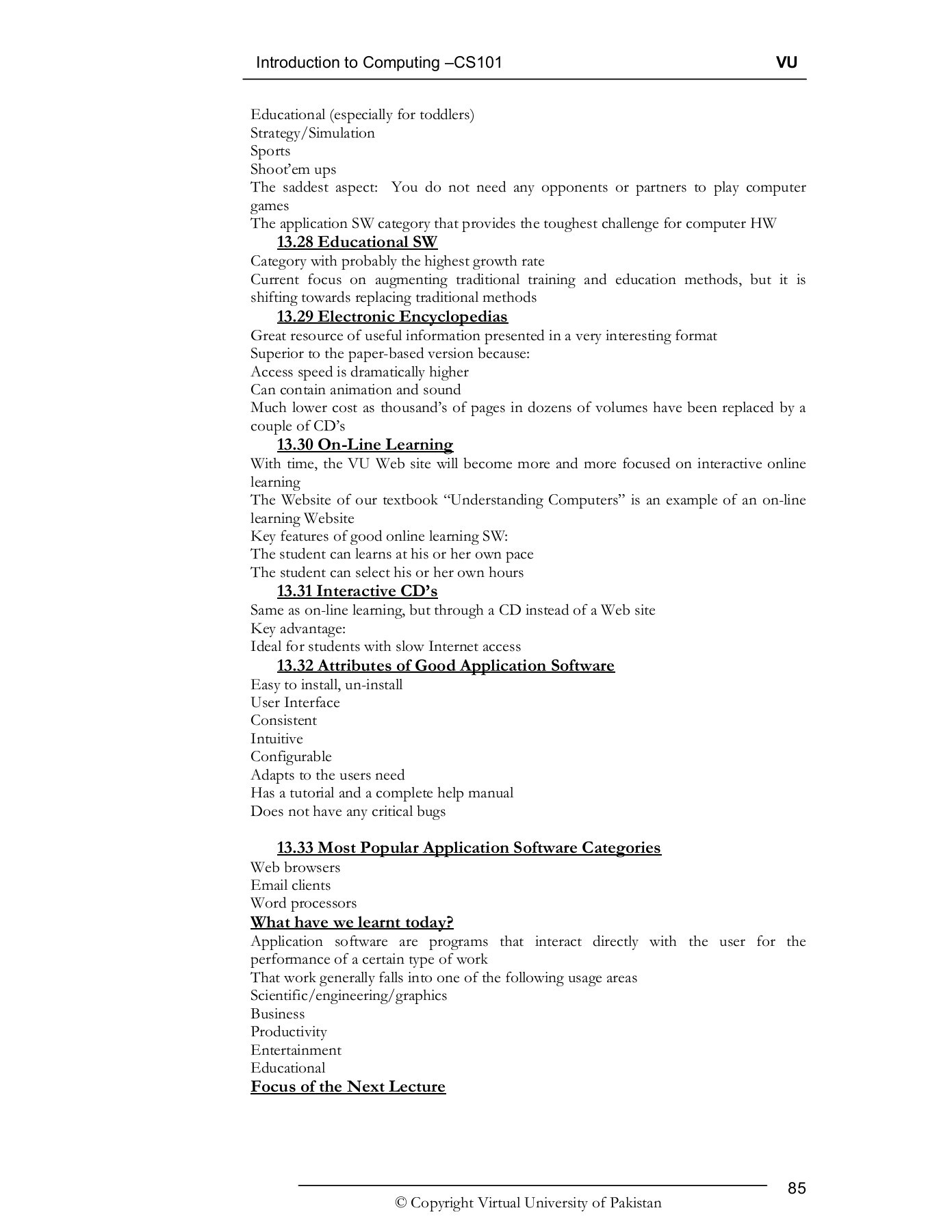 CS101_Handouts1-45 - atif - Page 85 | Flip PDF Online | PubHTML5