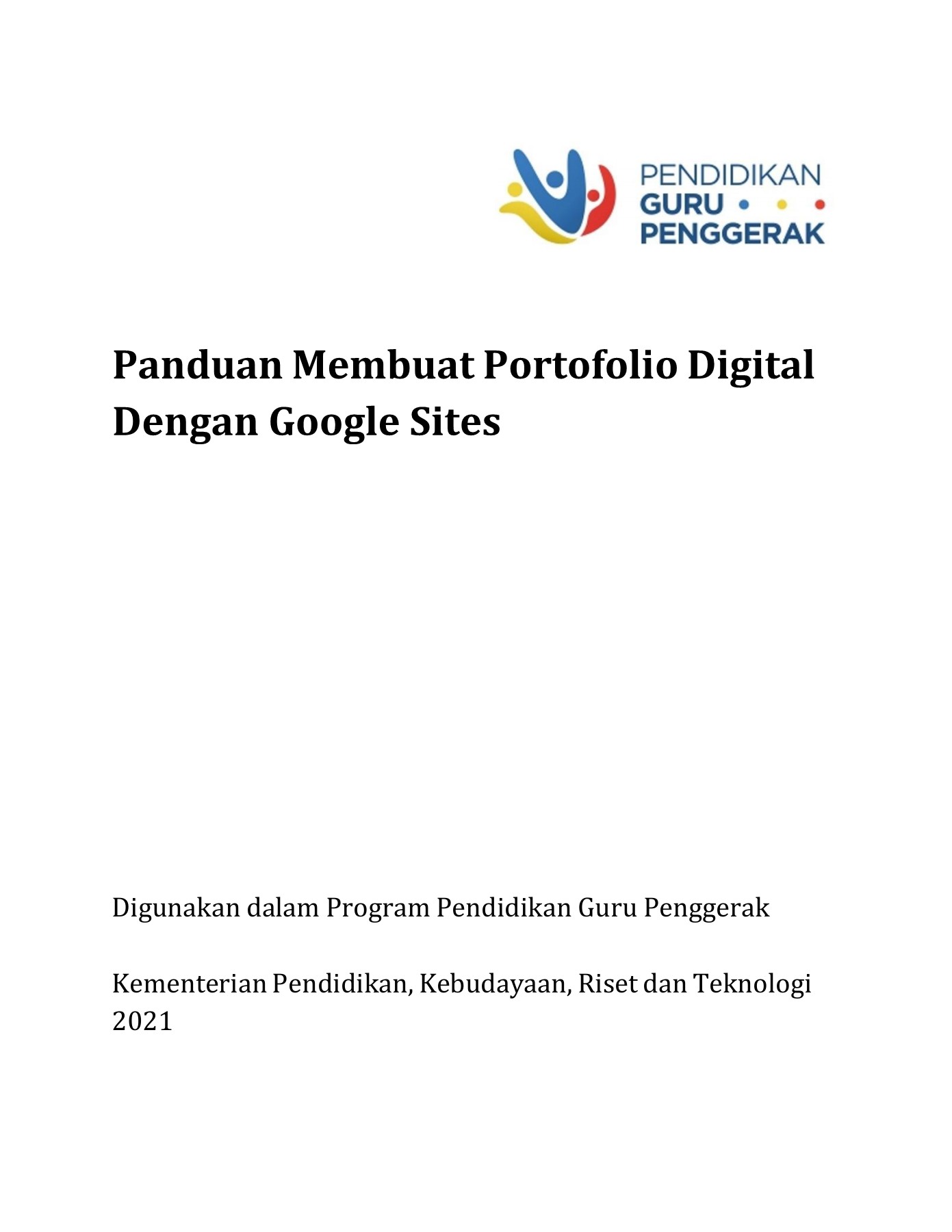 Panduan Membuat Portofolio Digital - PPGP - Sudarmono - Kaca 1 - 8 ...