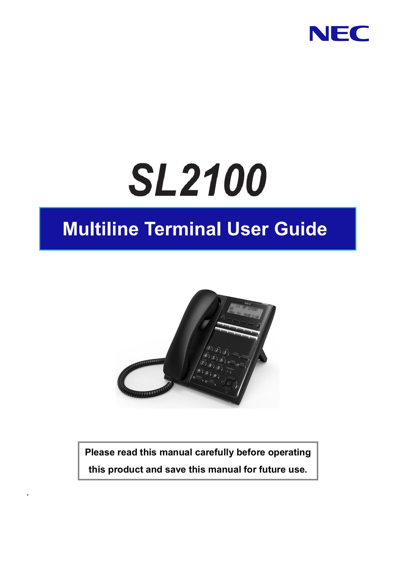 NEC Phone Manual - smicmi2005 - Page 1 - 30 | Flip PDF Online | PubHTML5
