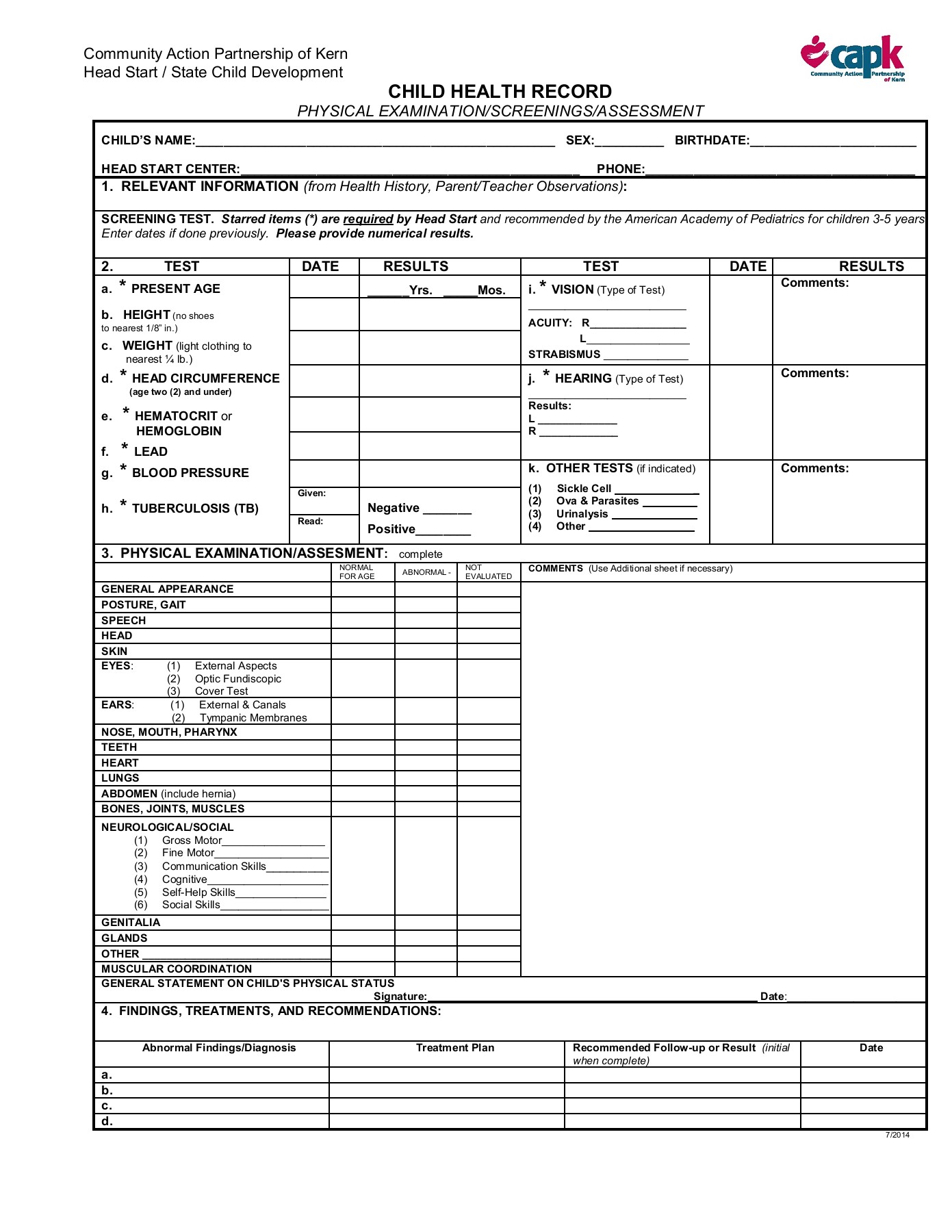 Head Start capk PX form - sanghamitrarout86 - Page 1 - 1 | Flip PDF ...