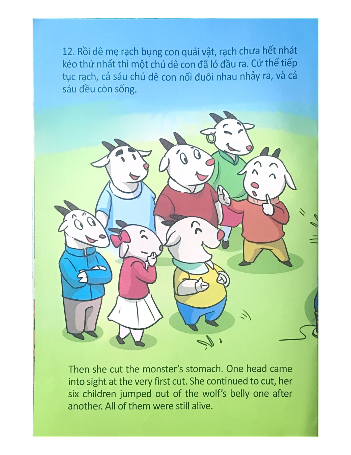 truyện chó sói và 7 chú dê con - B4 XĐB - Page 13 | Flip PDF Online ...