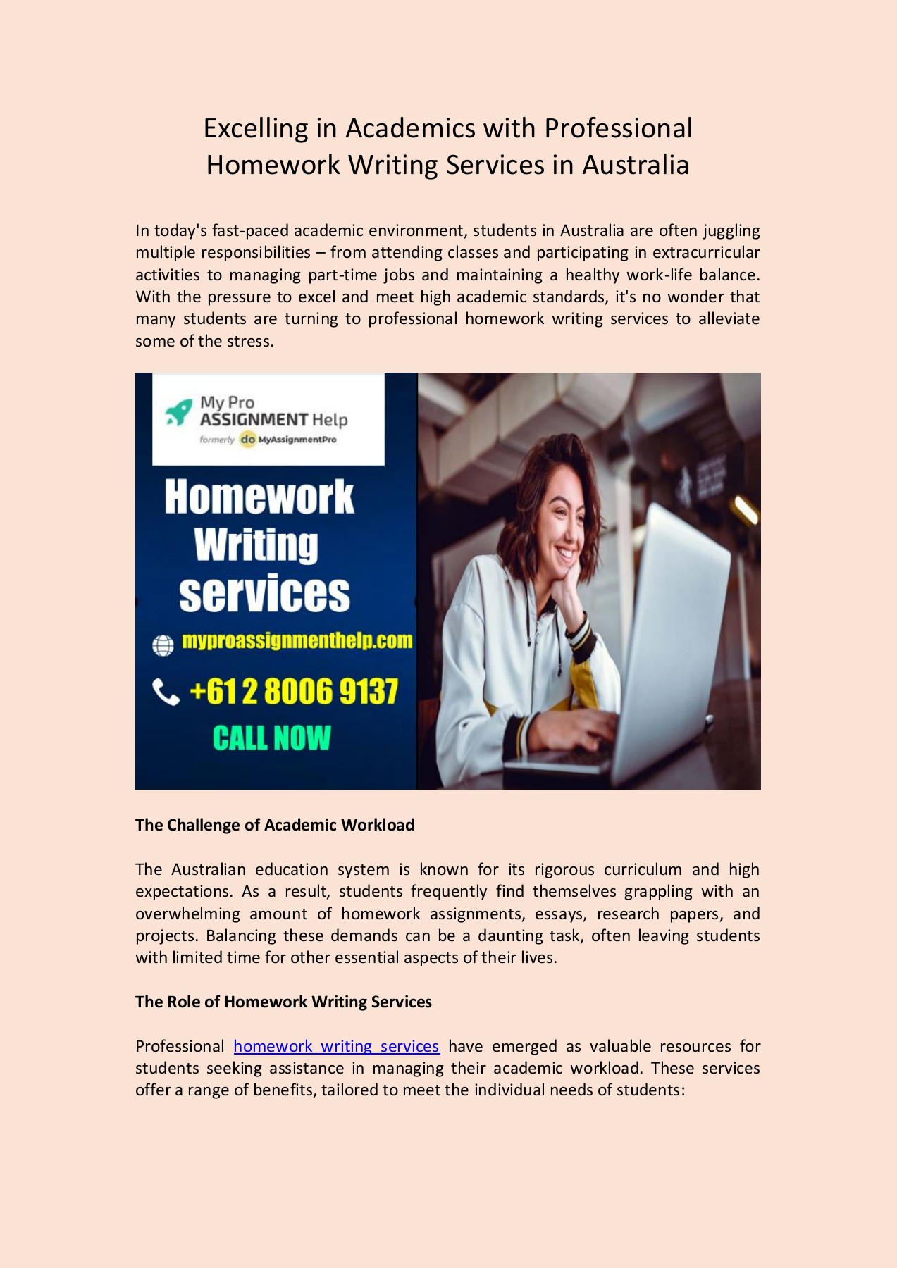 Excelling in Academics with Professional Homework - My proassignment ...