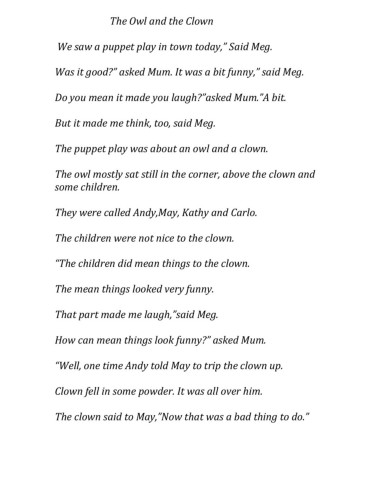 The Owl and the Clown Part-1 - Parth Dixit - Page 1 - 1 | Flip PDF ...