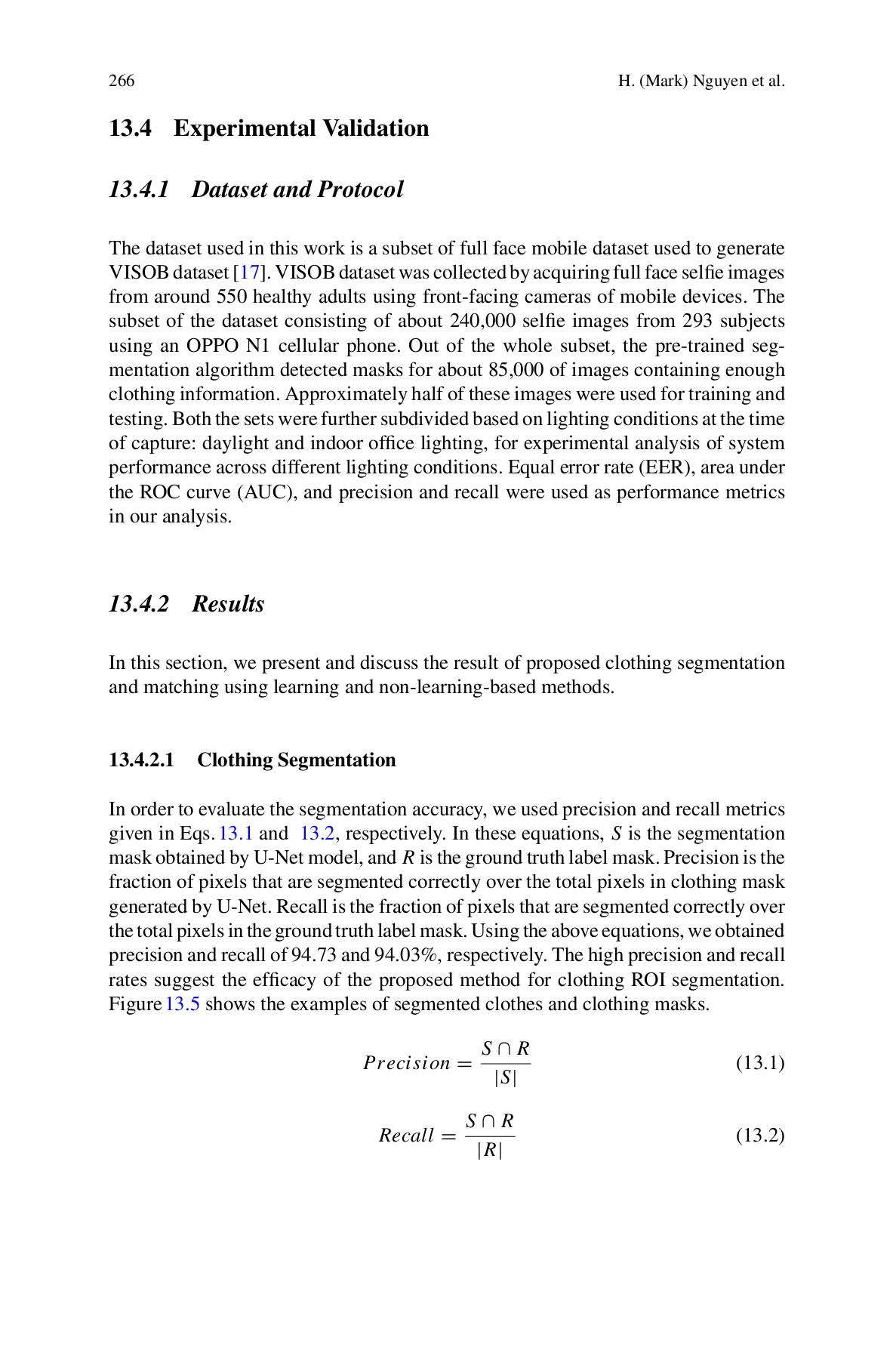 Selfie Biometrics Advances And Challenges Willington Island Page 268 Flip Pdf Online