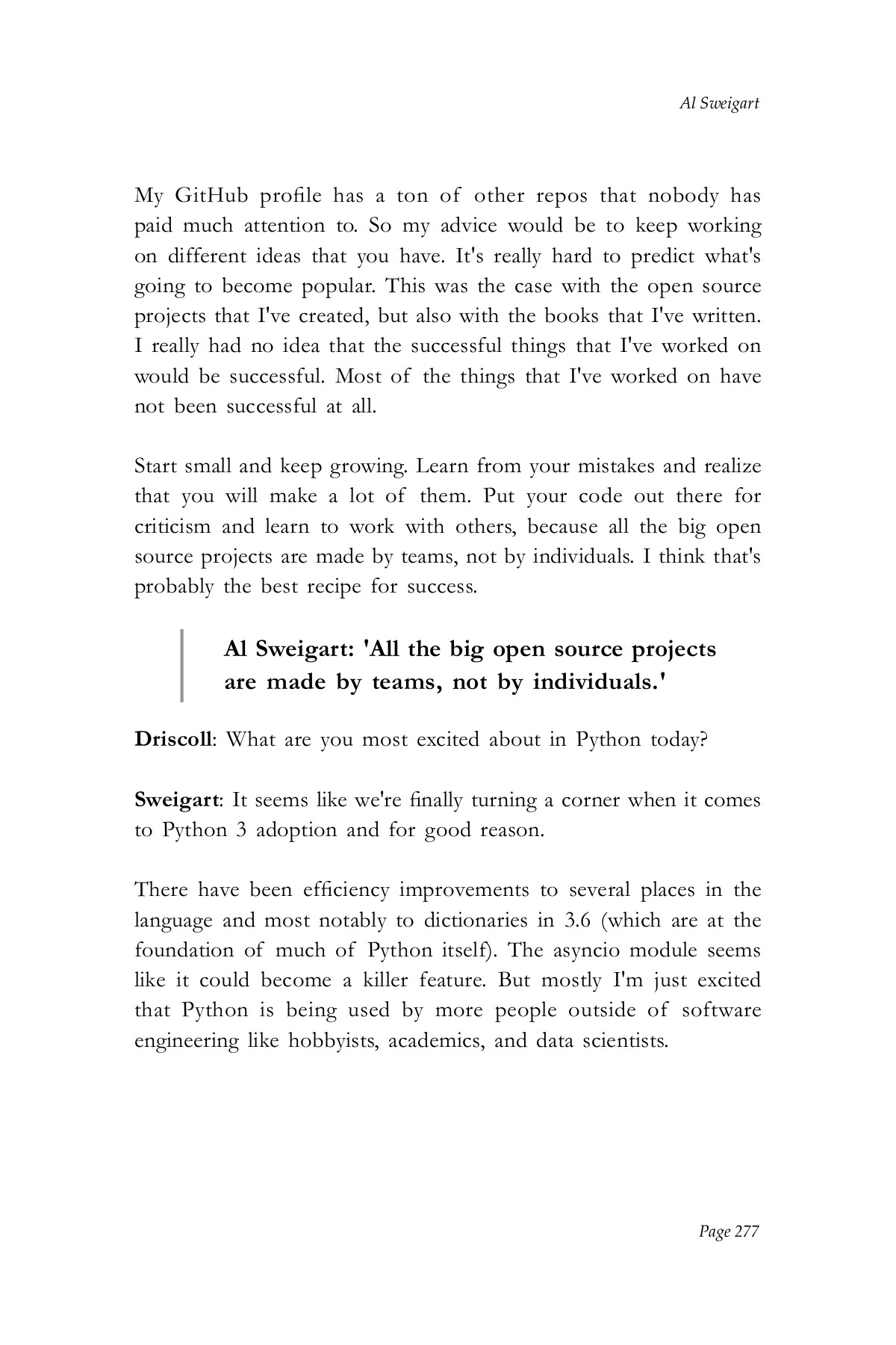 Python Interviews: Discussions with Python Experts - Willington Island ...