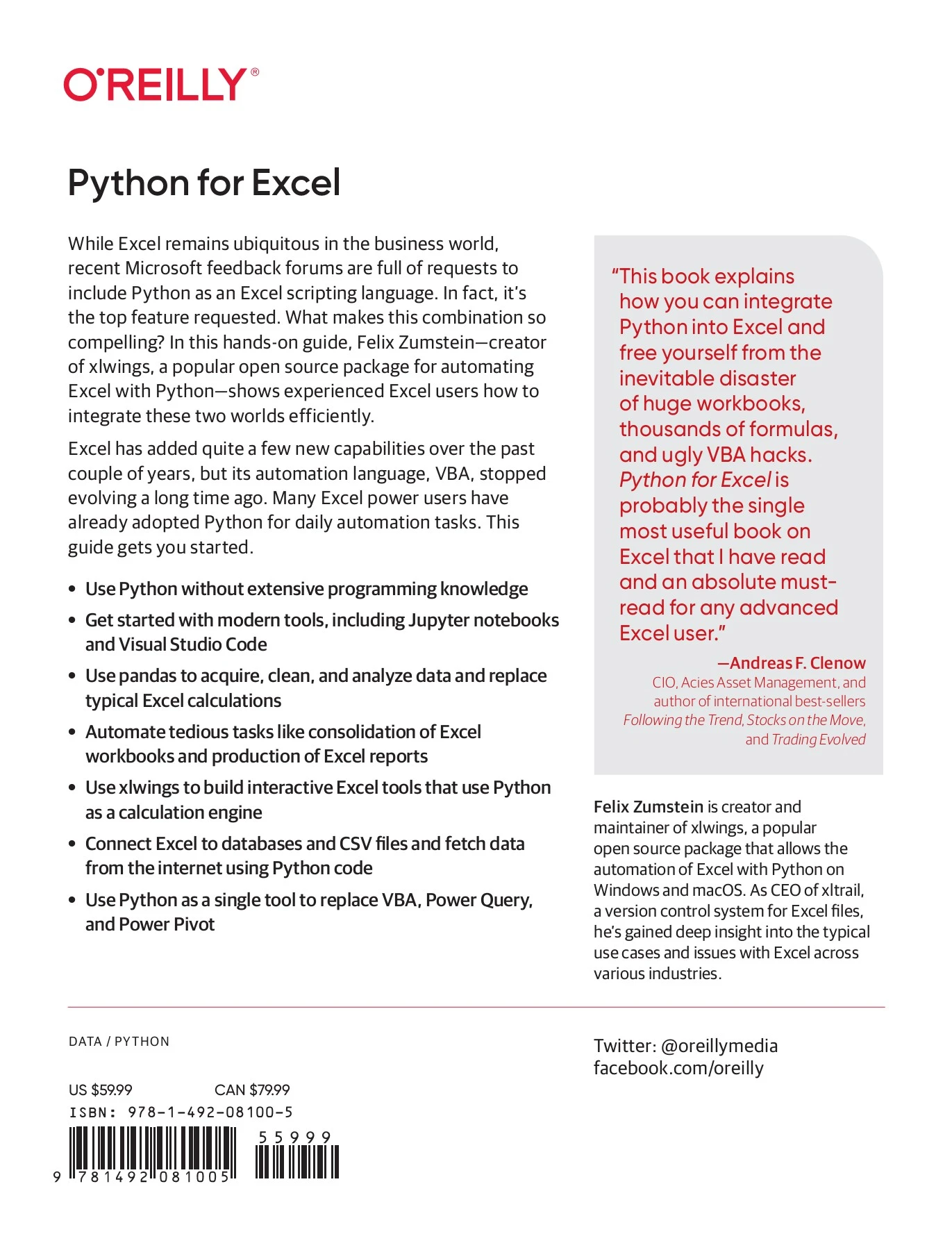 Python for Excel: A Modern Environment for Automation and Data Analysis ...