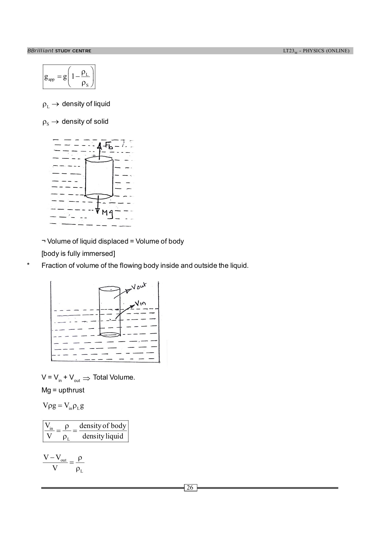 MECHANICAL PROPERTIES OF FLUID AND LIQUID - Lecture Notes - Willington ...