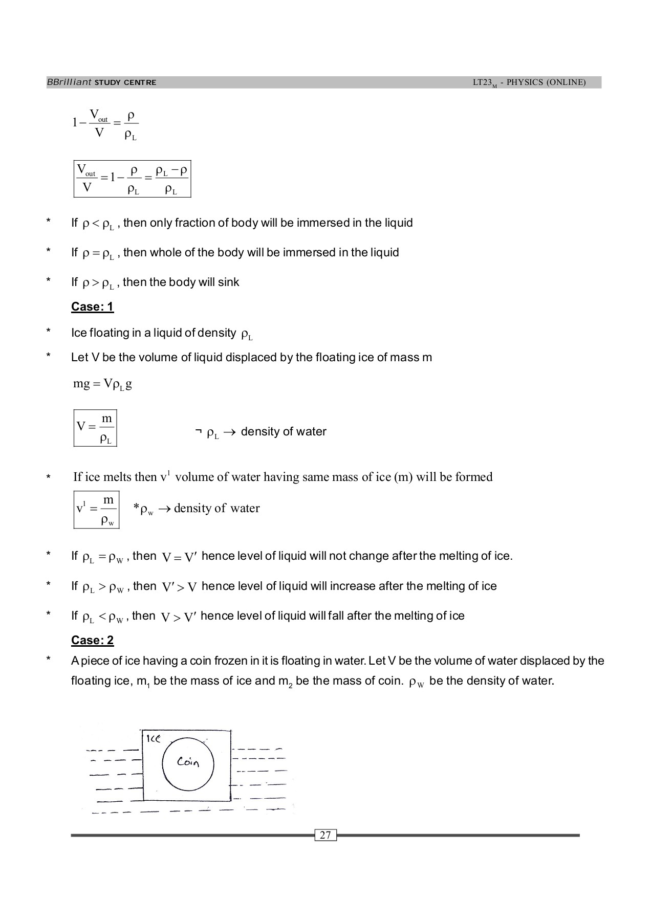 MECHANICAL PROPERTIES OF FLUID AND LIQUID - Lecture Notes - Willington ...