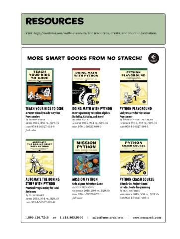 Math Adventures with Python: An Illustrated Guide to Exploring Math ...