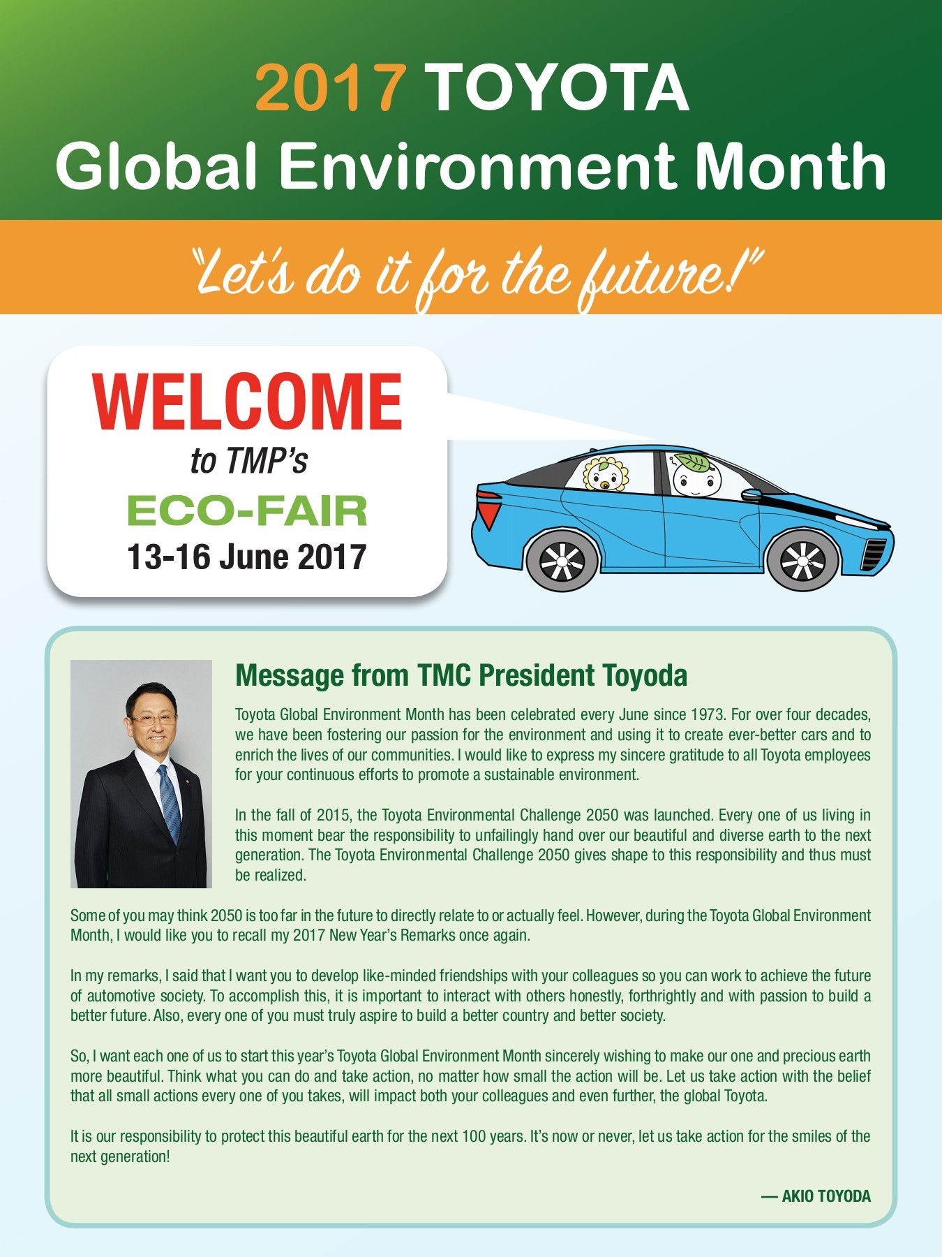 2017 Toyota Global Environment Month Celebration - tmp.corppr - Page 1 ...