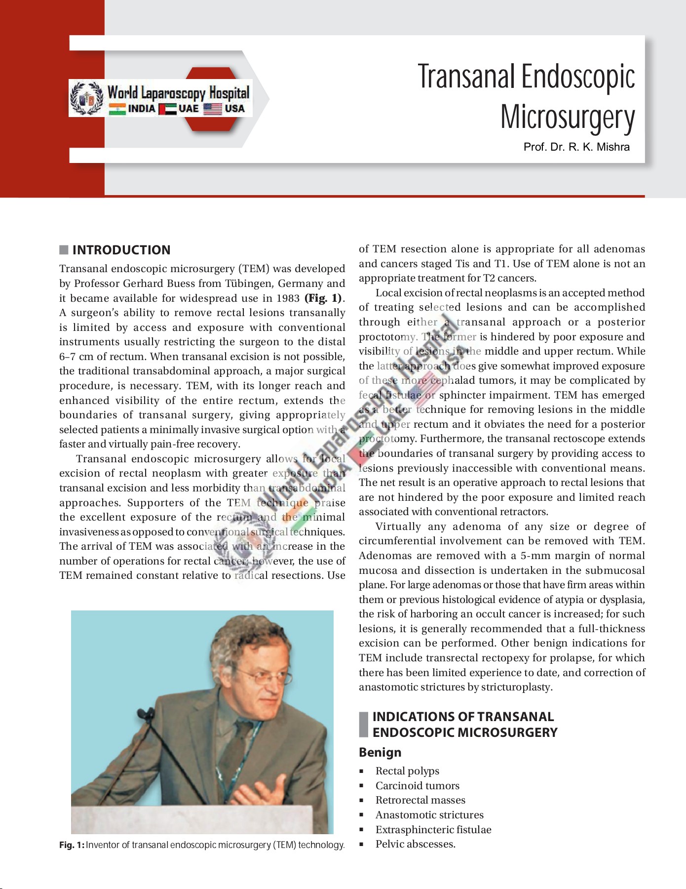 Transanal Endoscopic Microsurgery - worldlaparoscopyhospitaldelhi - Page 1 - 7 | Flip PDF Online ...