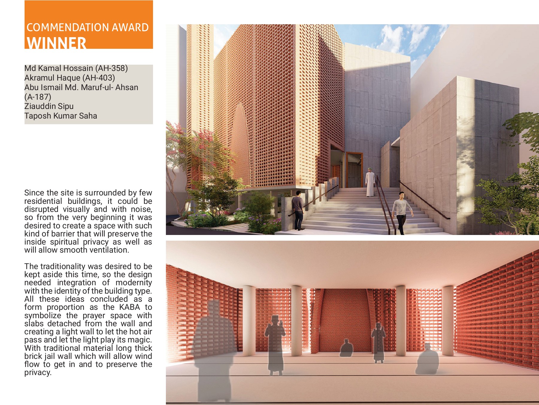 Baganbari Mosque Design Competition Publication - Alvi Muhtasim - Page ...