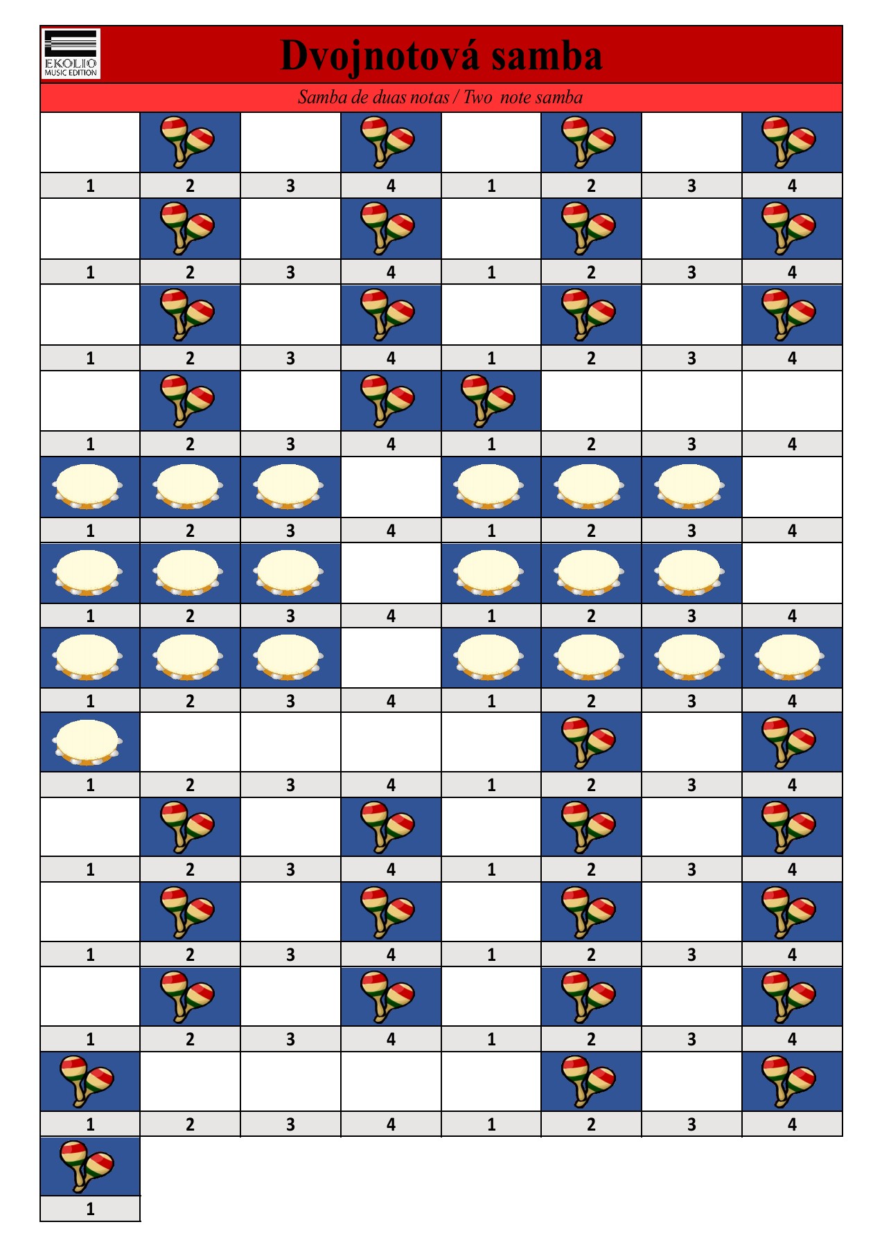 Didakticke rytmicke tabulky - Quadros didácticos - Didactic Tables - nunocomposer - Página 1 ...
