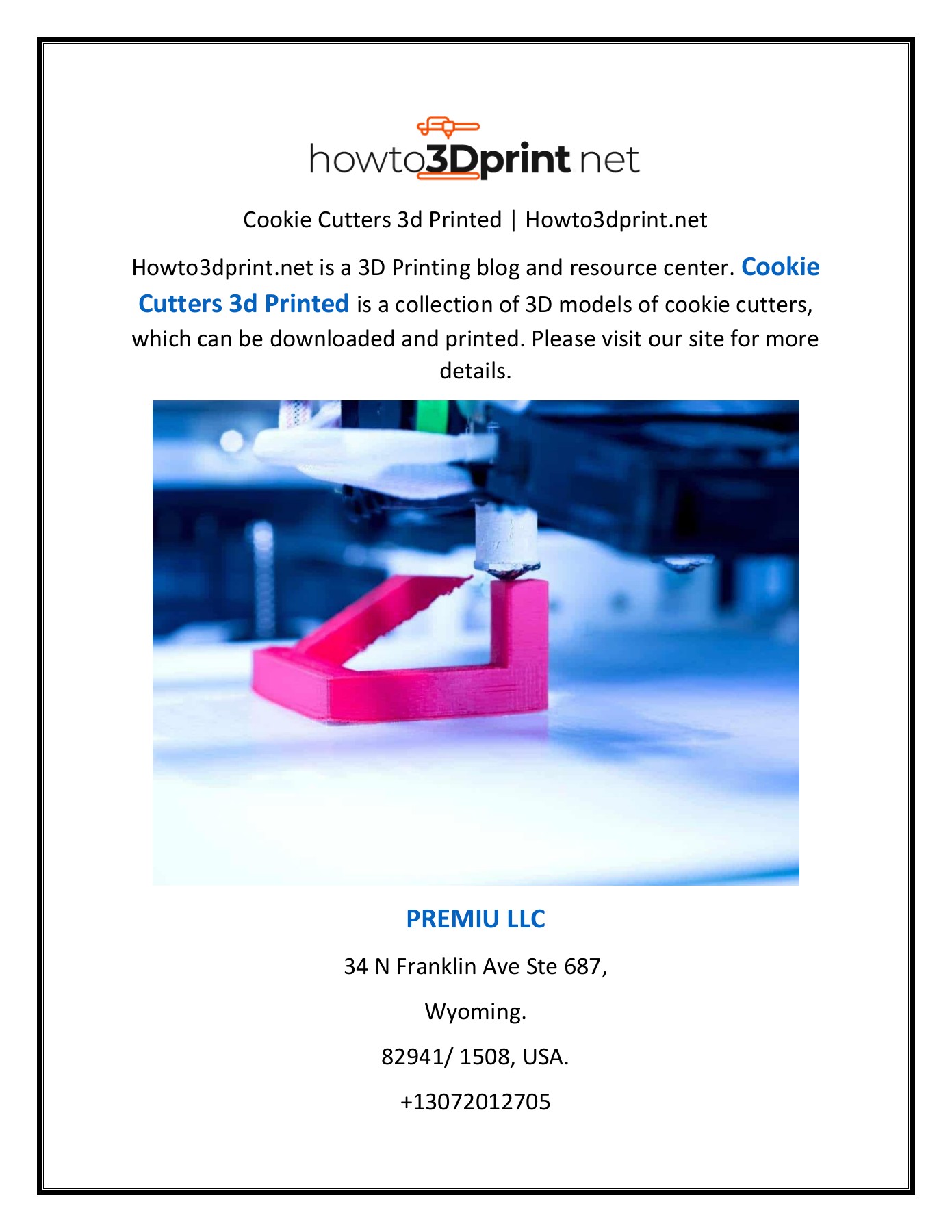 Cookie Cutters 3d Printed | Howto3dprint.net - Howto 3dprint - Page 1 ...