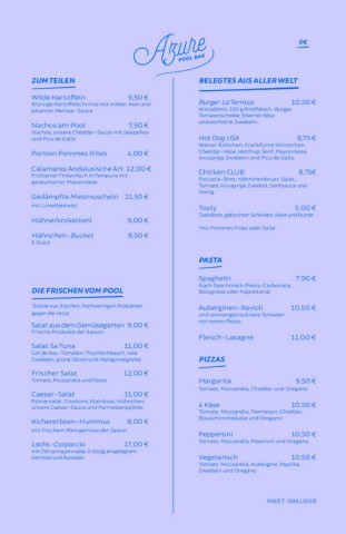 Azure Pool Bar 2 - L'AZURE hotel_DE | COMIDAS