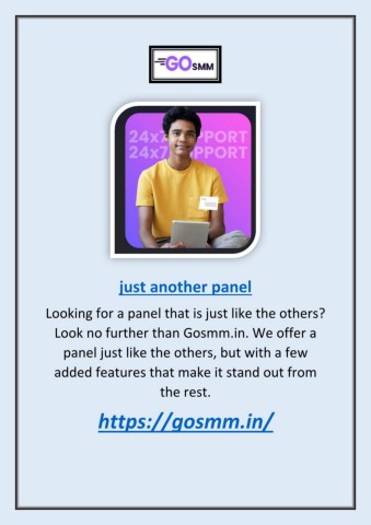 Just Another Panel | Gosmm.in