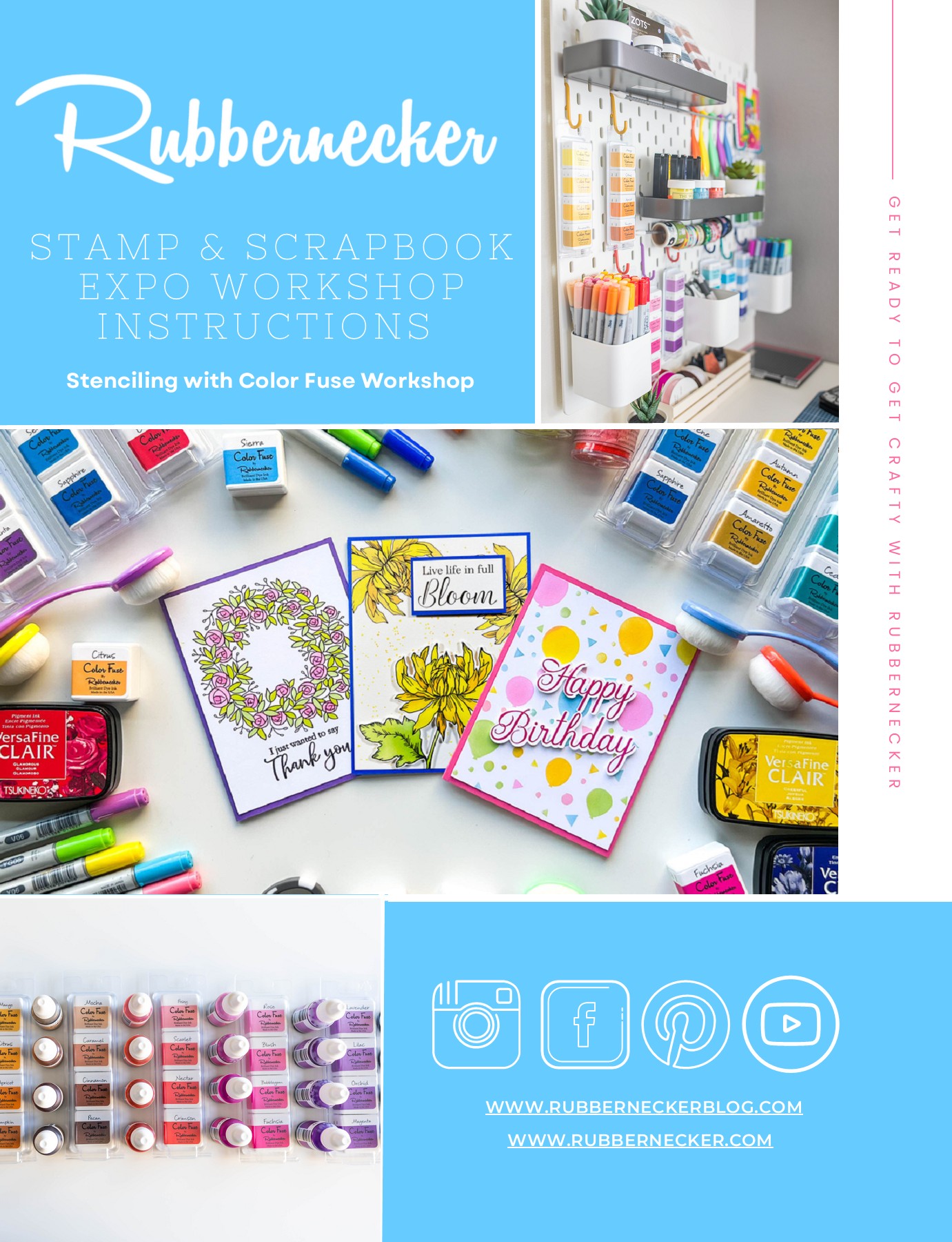 Rubbernecker Stenciling with Color Fuse Workshop - Rubbernecker Stamps ...