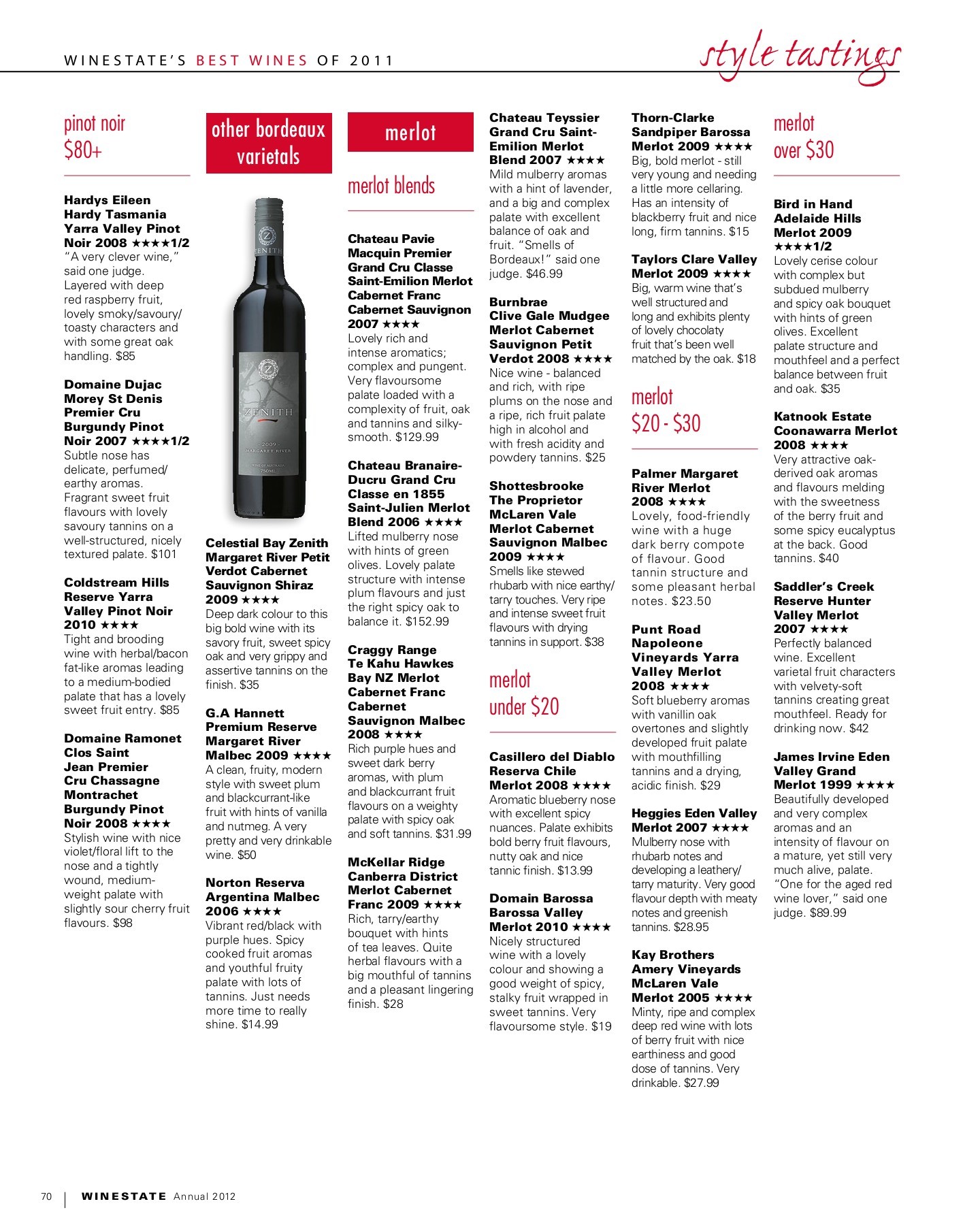 Winestate Magazine Annual 2012 - editor - Page 70 | Flip PDF Online ...