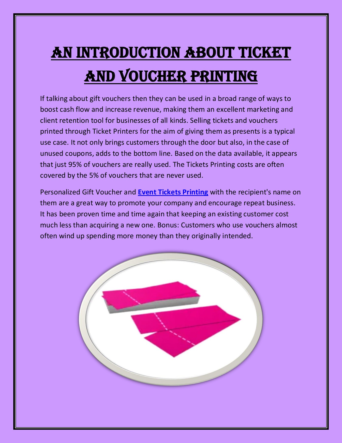 An Introduction about Ticket and Voucher Printing - Welove 2print ...