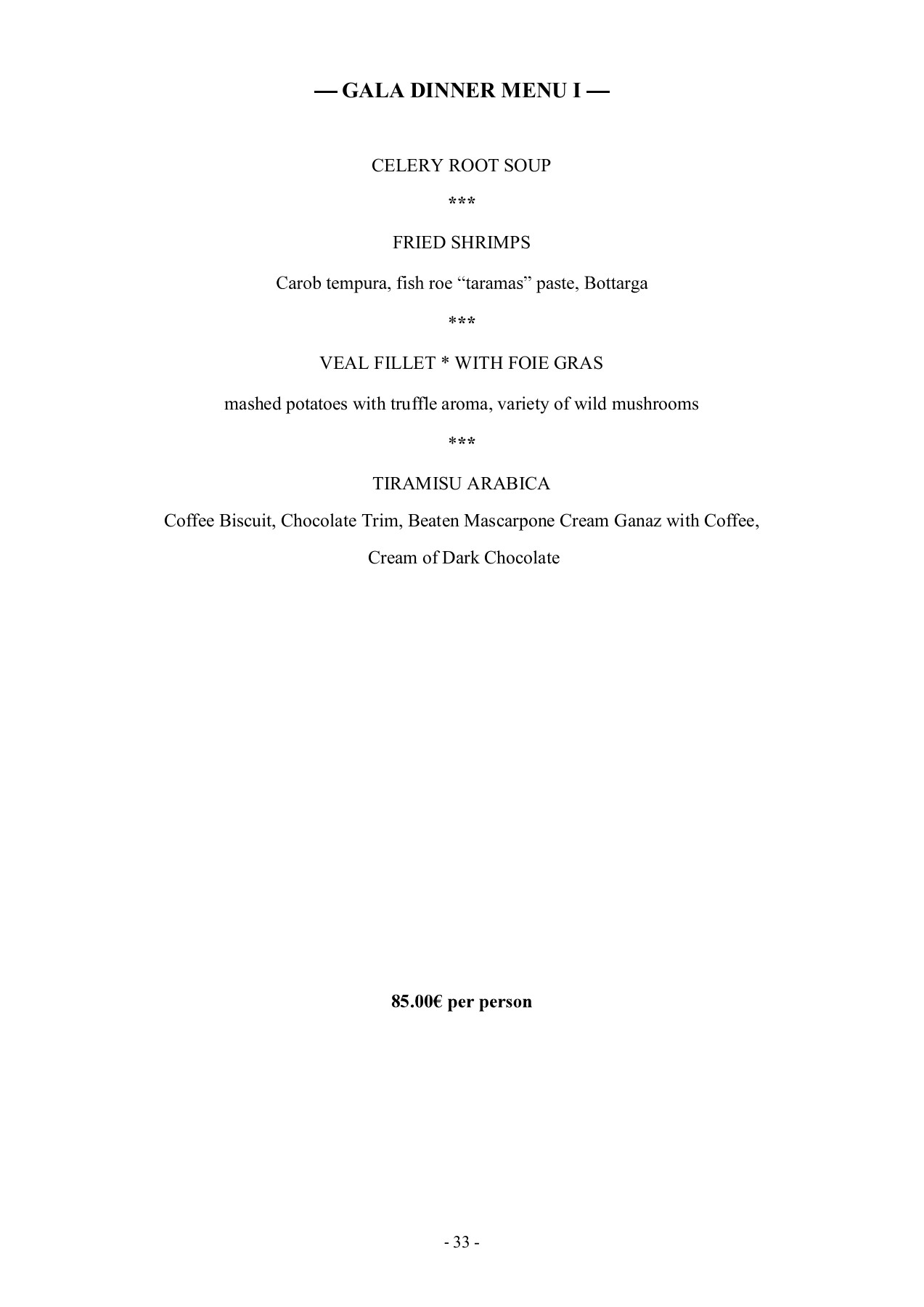 Private Gala Dinner Menu - Grecotel - Page 1 - 4 | Flip PDF Online ...