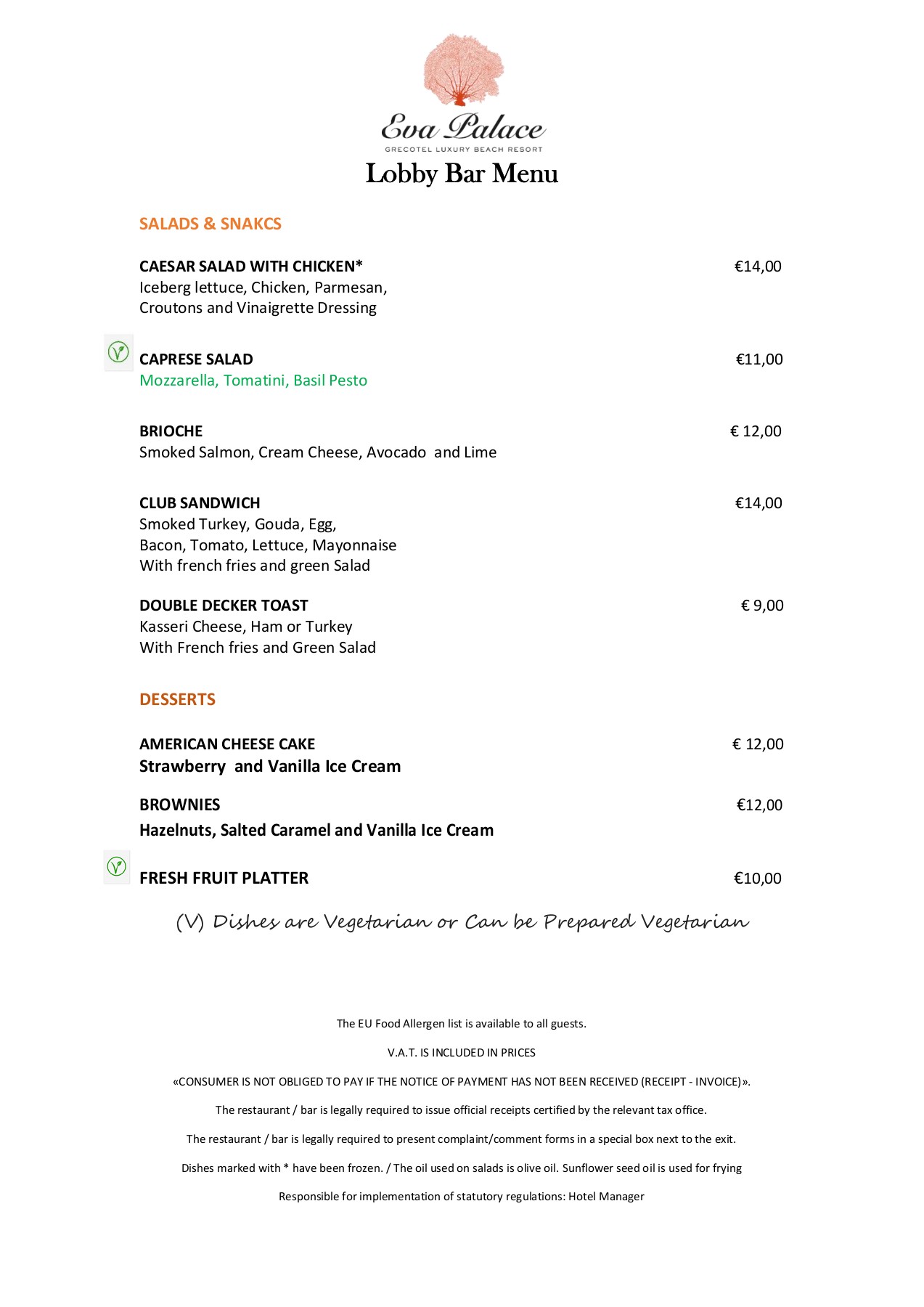 Lobby Bar Eva Palace Eng menu - chytas - Page 1 - 1 | Flip PDF Online ...