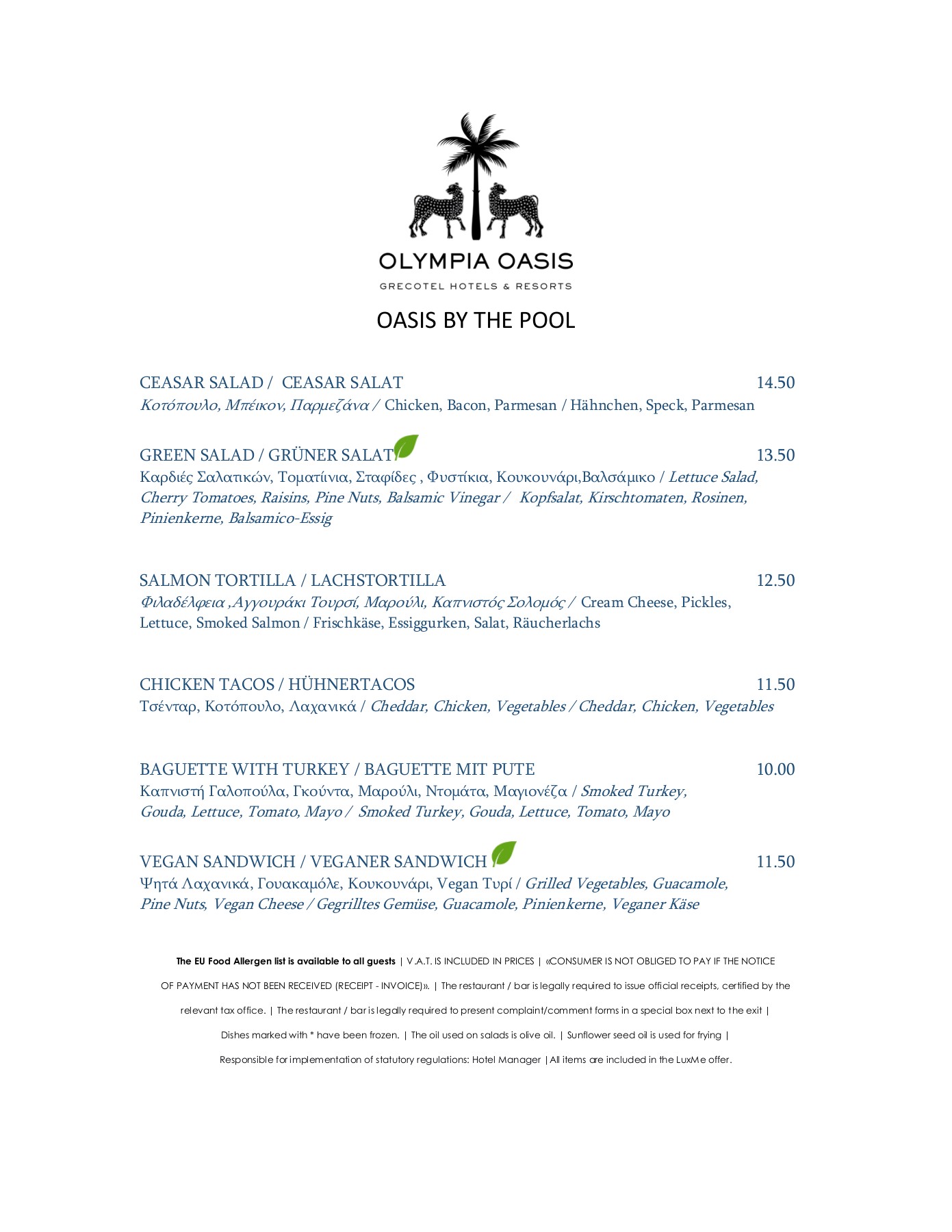 Pool Bar Menu 2022 - chytas - Page 1 - 2 | Flip PDF Online | PubHTML5