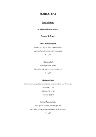 Margo Bay_Lunch Menu_2022_ENG
