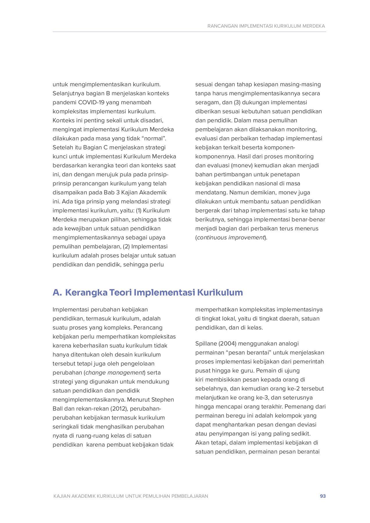 Kajian Akademik Kurikulum untuk Pemulihan Pembelajaran - SMA Negeri 1 Labuhanhaji - Halaman 93 ...