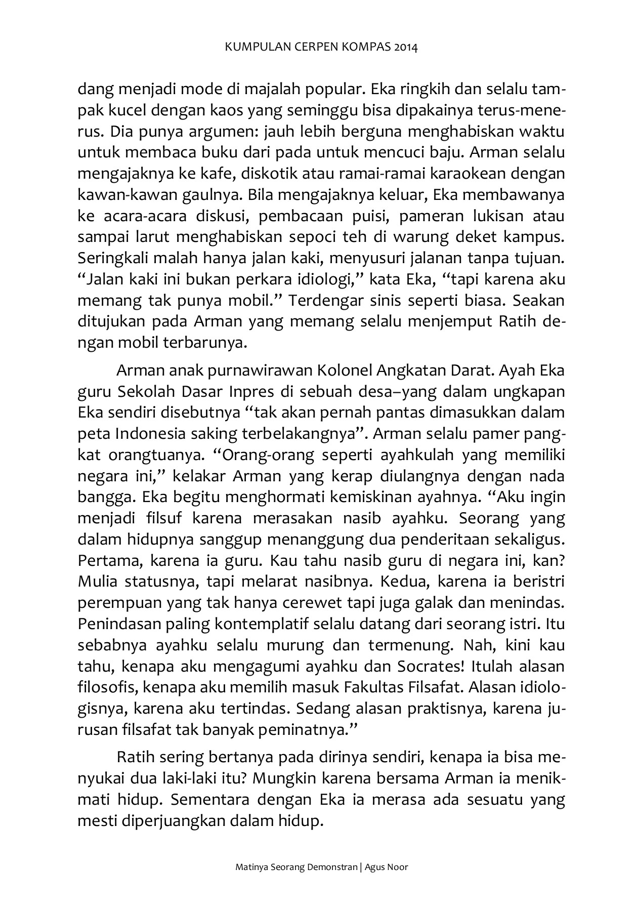 Kumpulan Cerpen Kompas 2014 - sis992020 - Halaman 38 | PDF Online ...