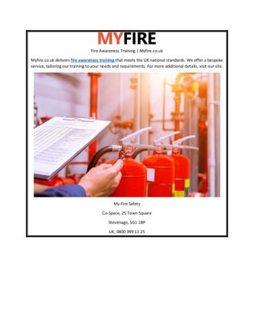 Fire Awareness Training | Myfire.co.uk - My Fire Safety - Page 1 - 1 ...