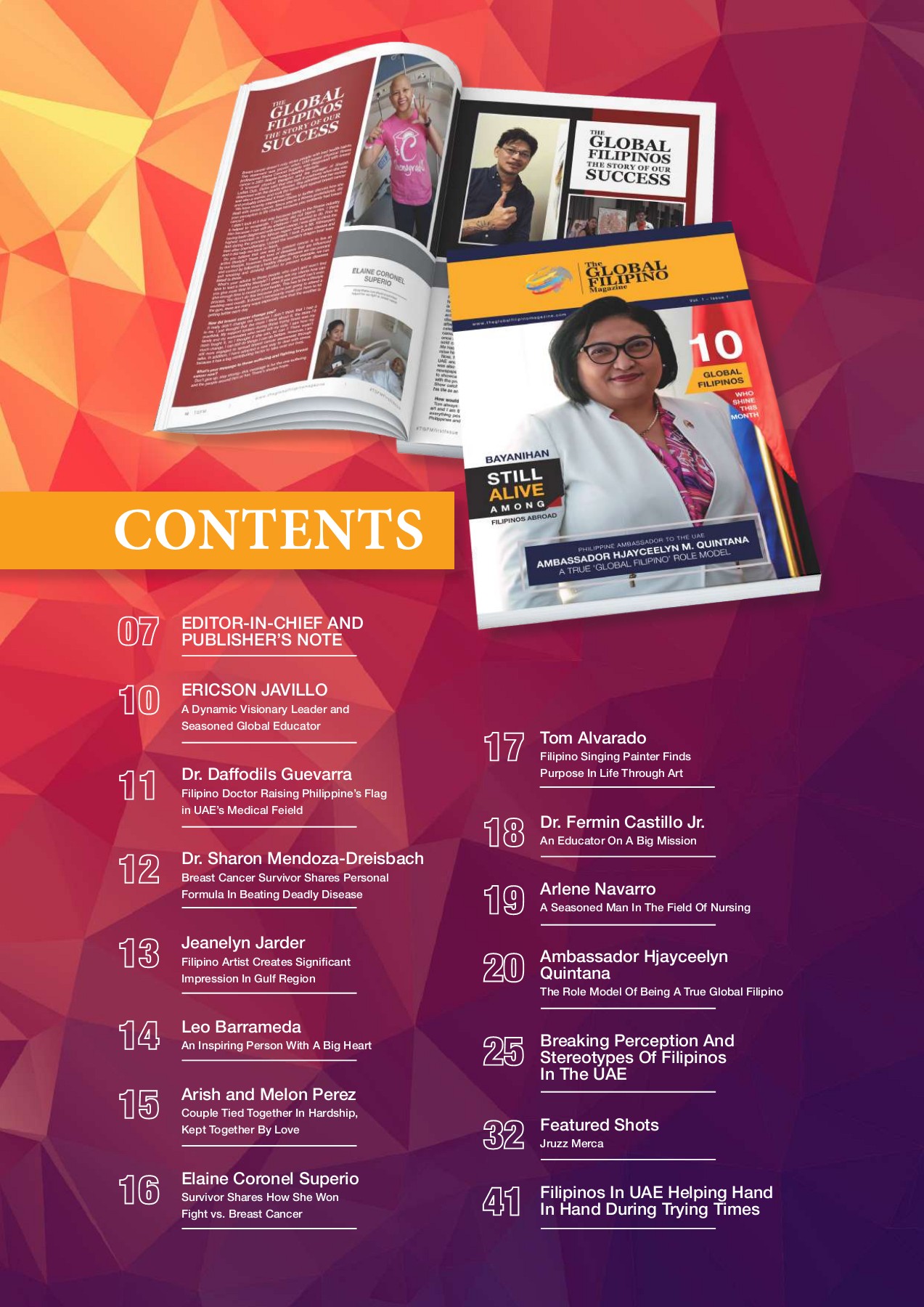 The Global Filipino Magazine - Vol. 1 - Issue 1 - filipinoinstitute ...