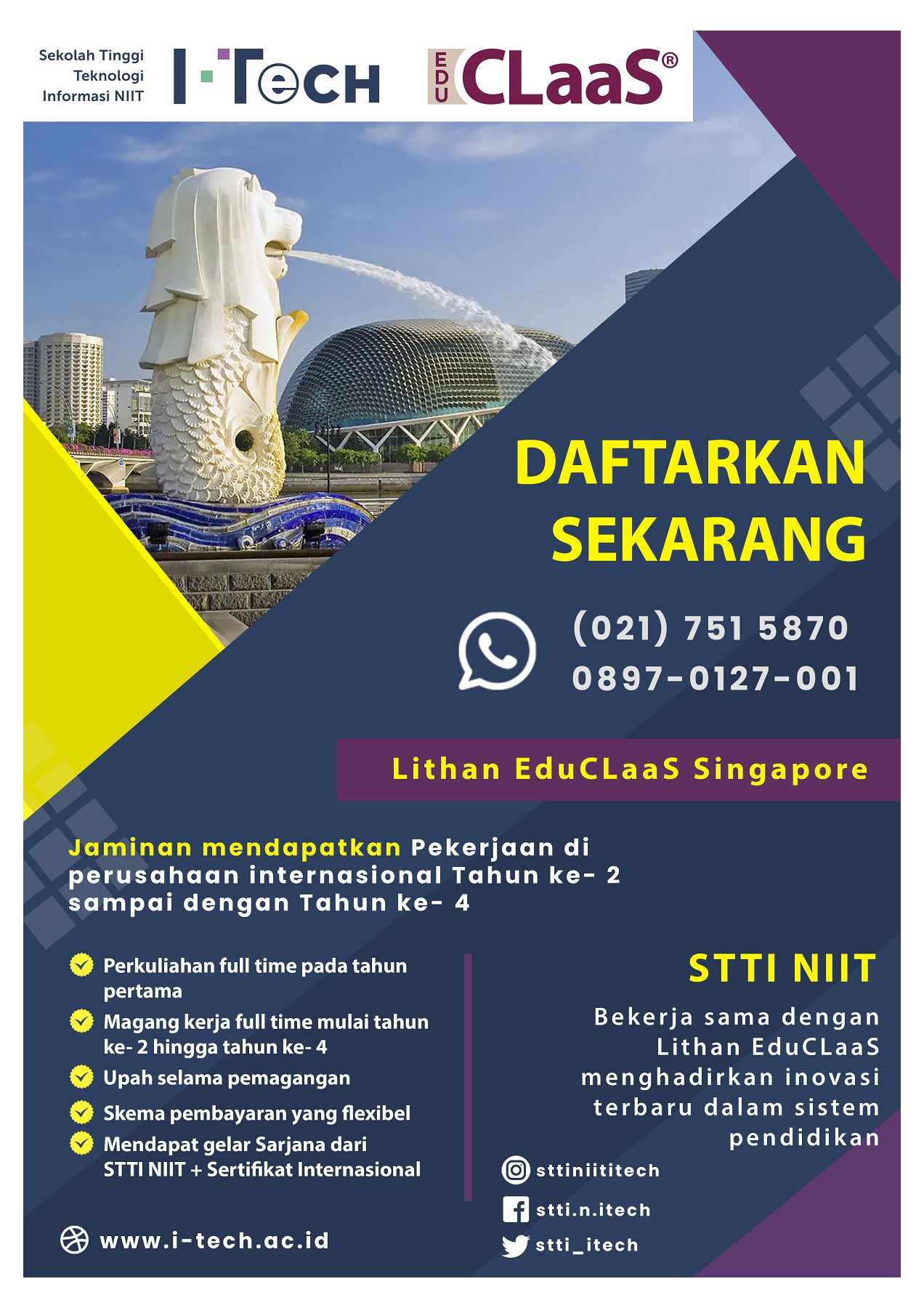 Brosur Sekolah Tinggi Teknologi Informasi NIIT Bekerjasama dengan Lithan - ari santoso - Page 1 ...