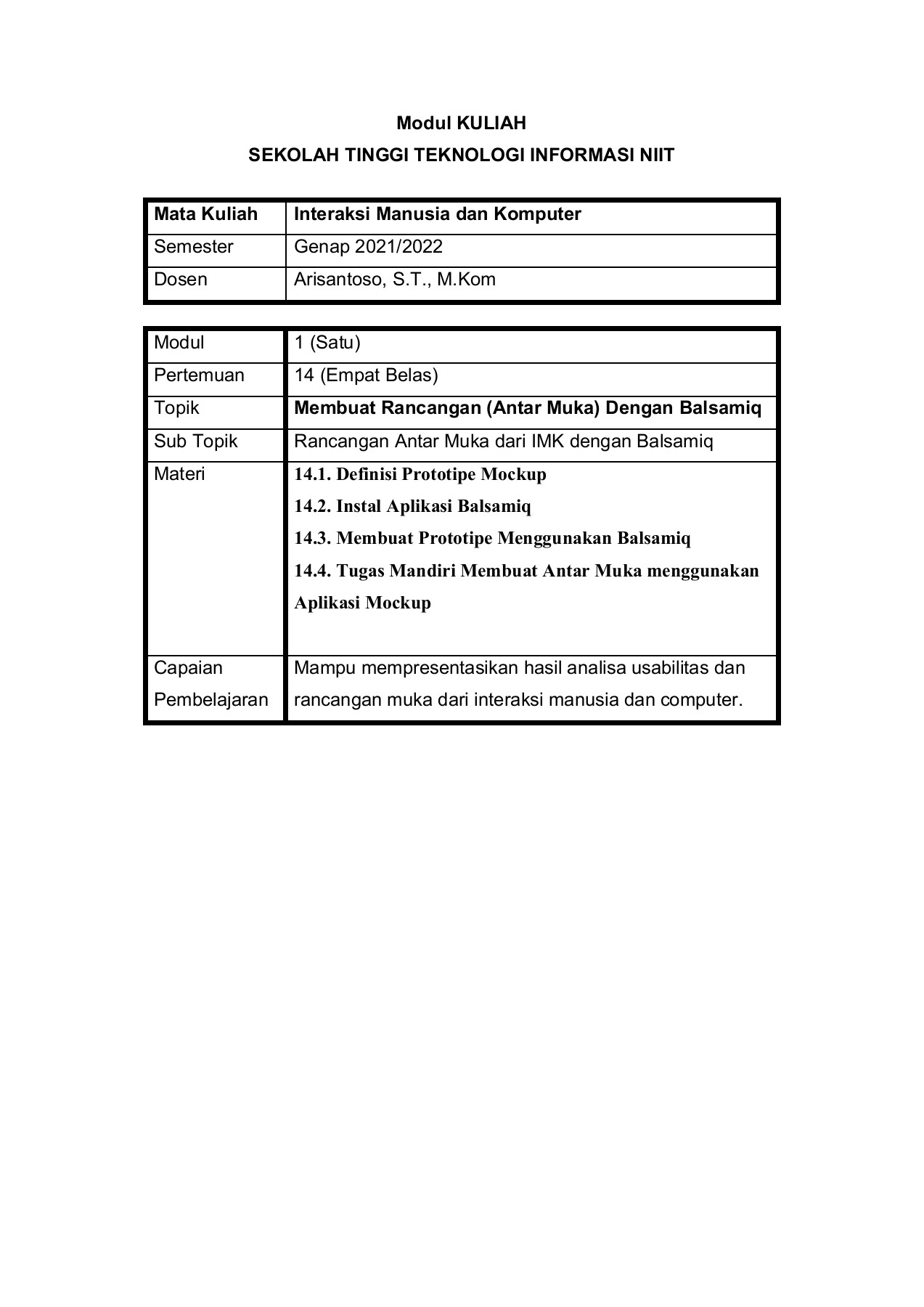 PT 14 - Membuat Rancangan (Antar Muka) Dengan Balsamiq - ari santoso ...