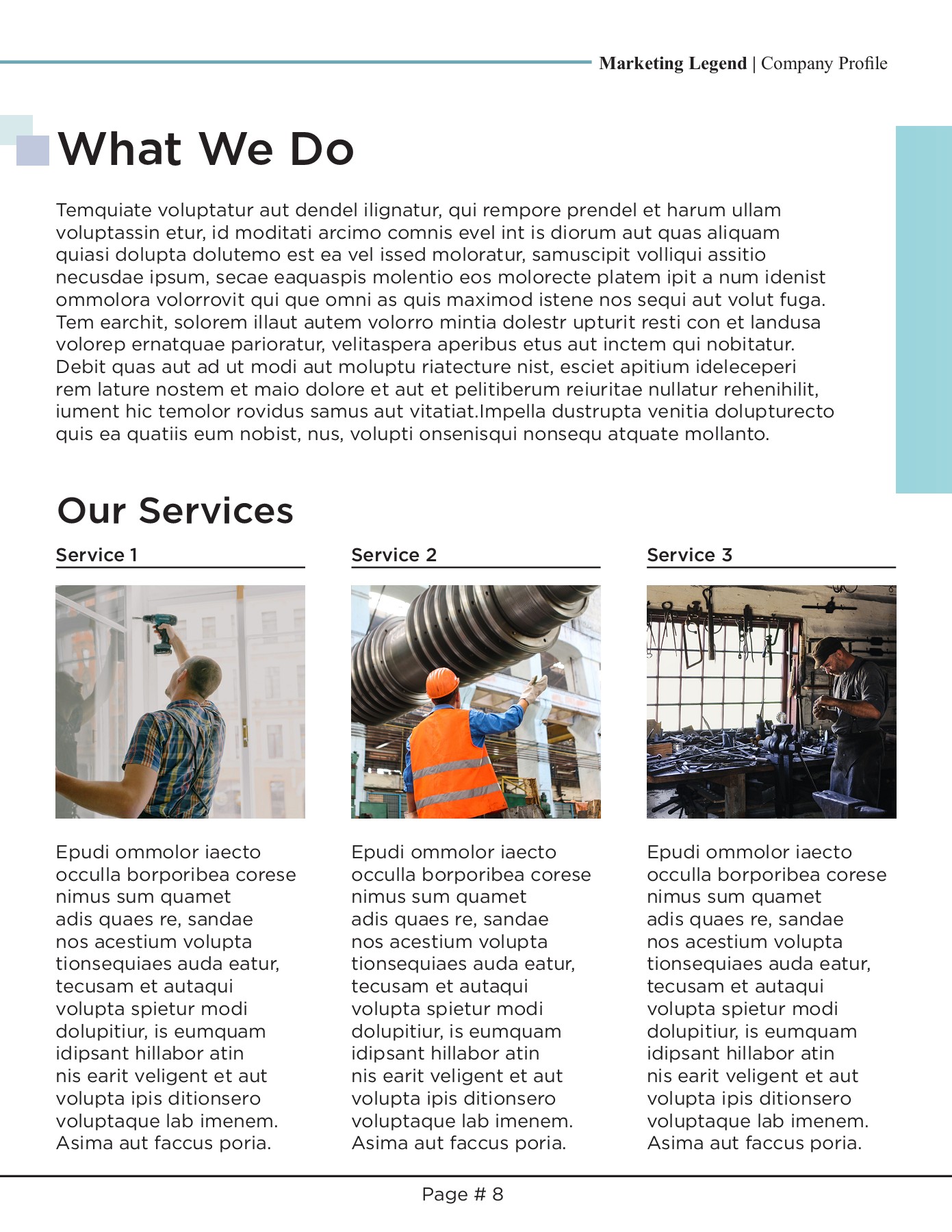 Company Profile Template Project - Mahbub Alam Ovi - Page 8 | Flip PDF ...