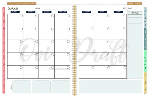 Digital Planner Template Design - Mahbub Alam Ovi - Page 1 - 1 | Flip ...