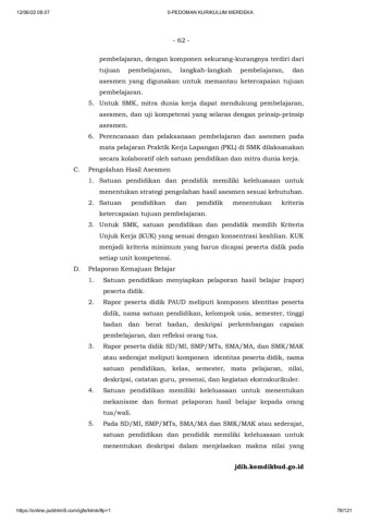 KM4-PEDOMAN KURIKULUM MERDEKA - Djodjo Sumardjo - Halaman 78 | PDF Online | PubHTML5