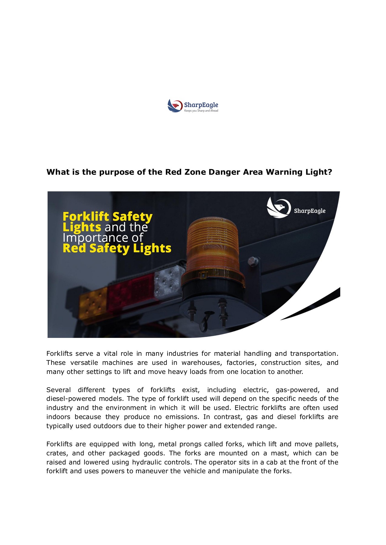 What is the purpose of the Red Zone Danger Area Warning Light ...
