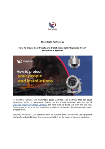 How To Ensure Your People And Installations With ‘Explosion-Proof ...