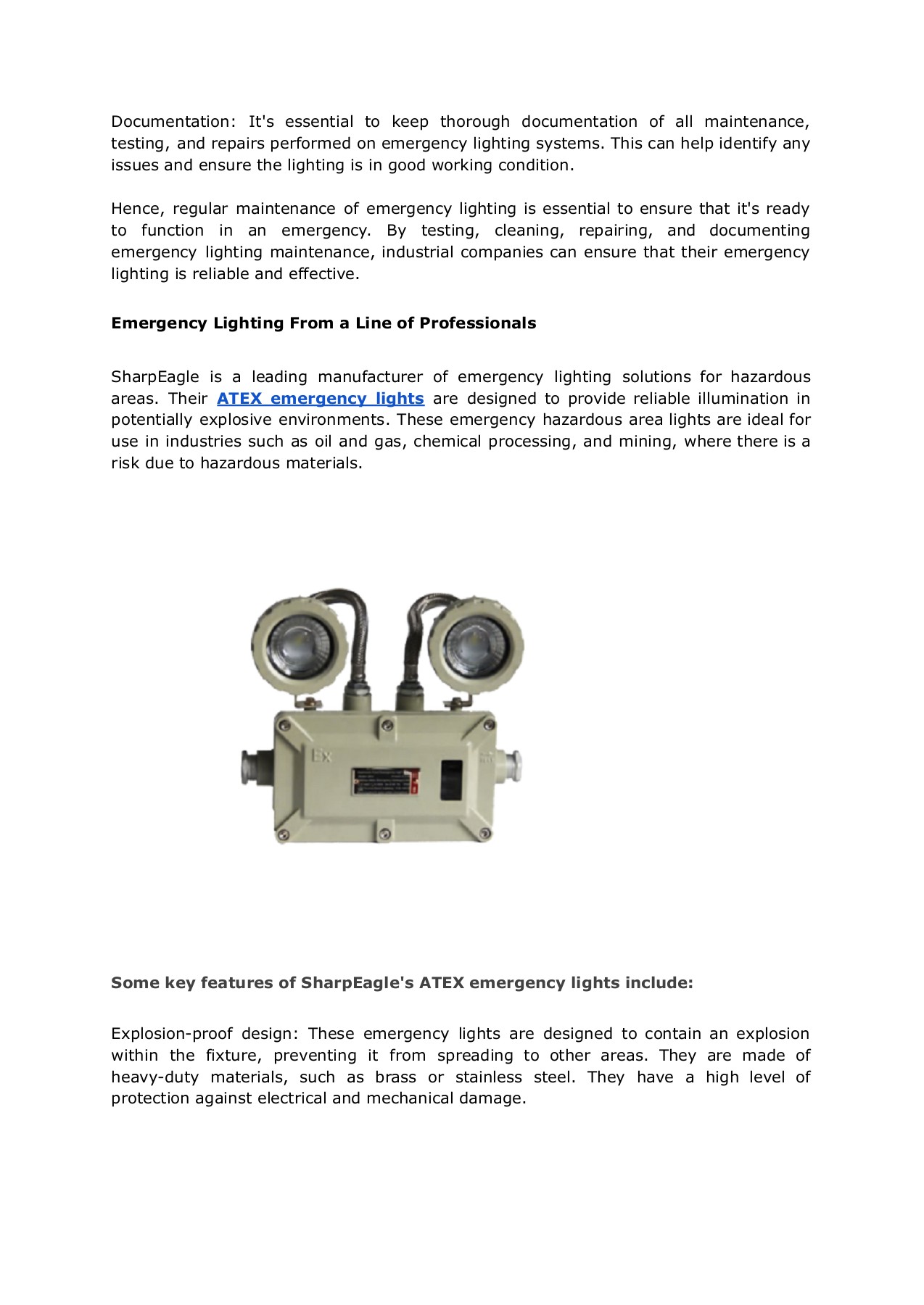 A Complete Guide to Explosion proof Emergency Lighting in Hazardous ...