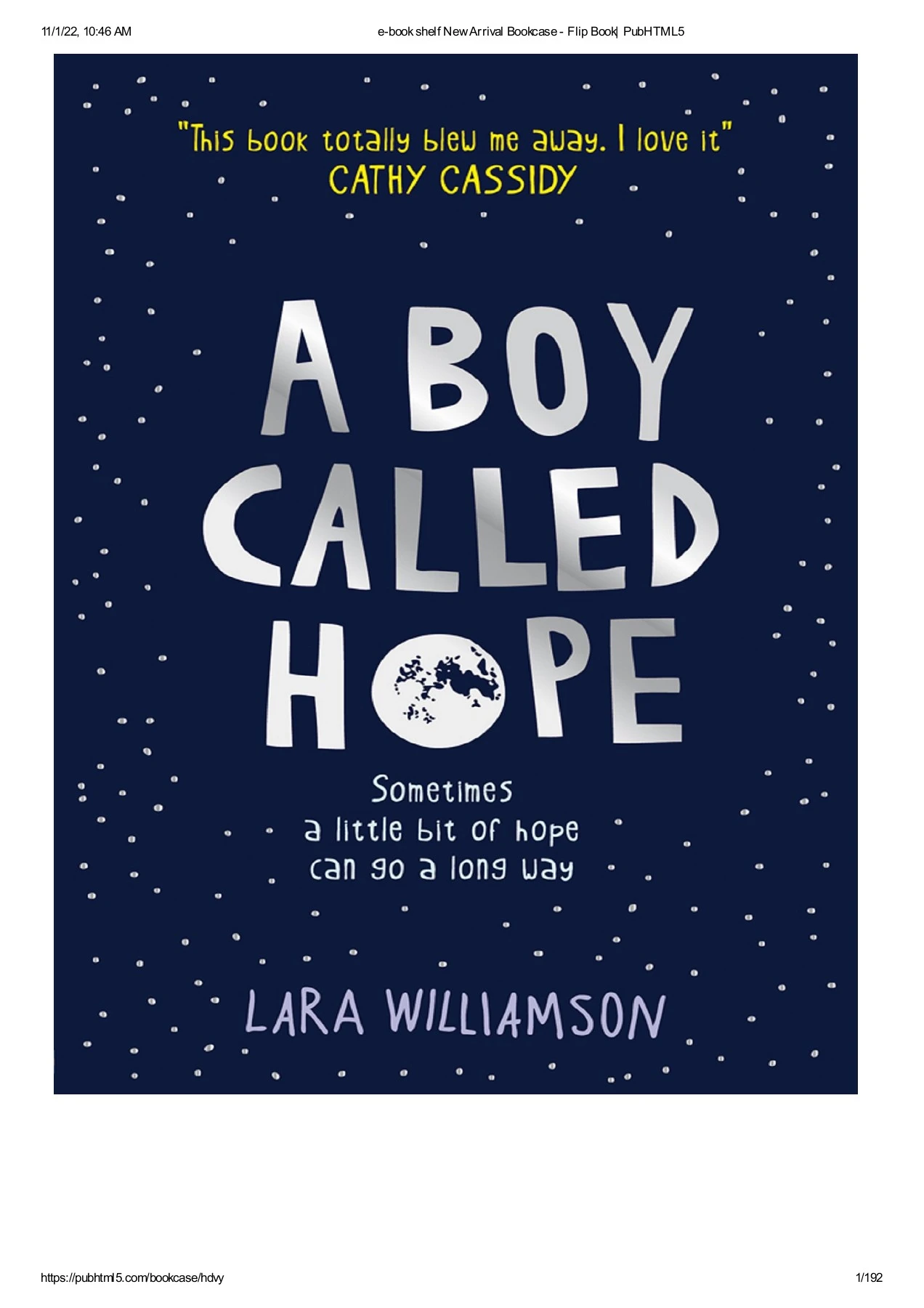 A BOY CALLED HOPE - swayamtiwary259 - Page 1 | Flip PDF Online | PubHTML5