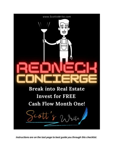 Redneck Concierge - Guided Checklist - Scott's Write - Page 1 - 9 ...