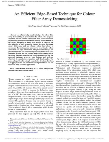 An Efficient Edge-Based Technique for Colour